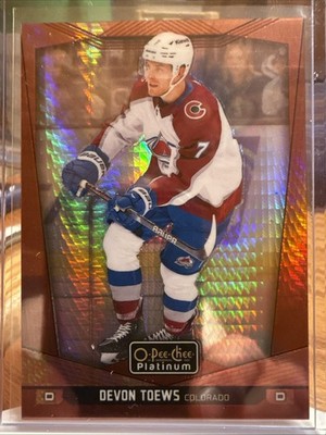 2024-25 O-Pee-Chee Platinum #50 Devon Toews Red Prism #/199 | eBay