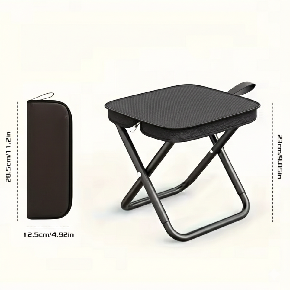 2 in 1 Foldable Backpack Stool Portable Large Outdoor Camping Folding ...
