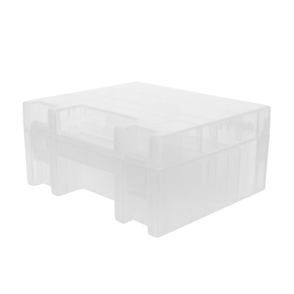 Battery Holder Case: Plastic Organizer Box Fits Standard AA, AAA ...