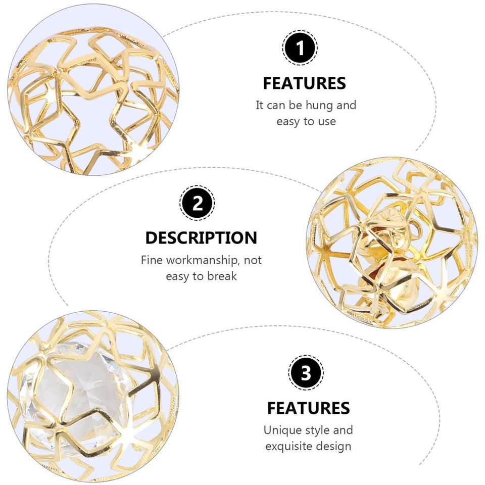 3Pcs Pet Parrot Ball Toys Pet Bird Playthings Bird Ball Toys (Golden ...