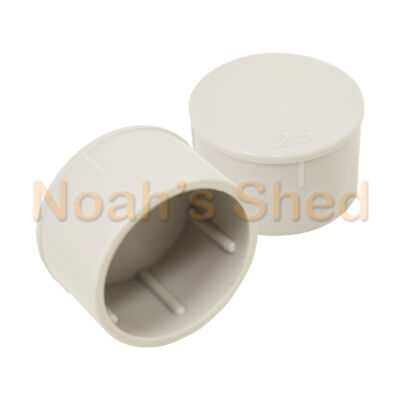 50 x 25mm Conduit End Plug Plain PVC Adaptor Electrical Cable Fitting ...