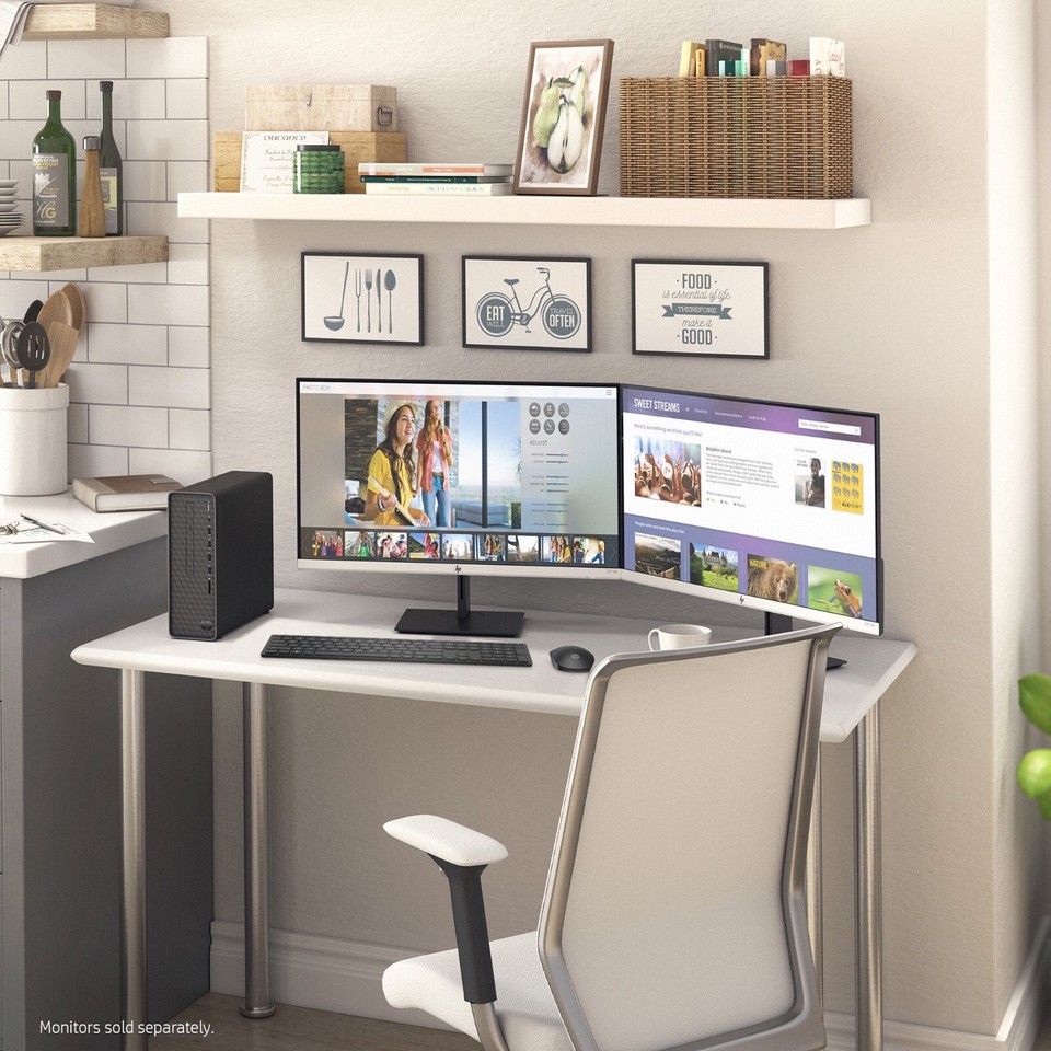 New HP S01 Slim Desktop PC 10th Gen Core i3-10105 3.70GHz 8GB 256GB SSD ...