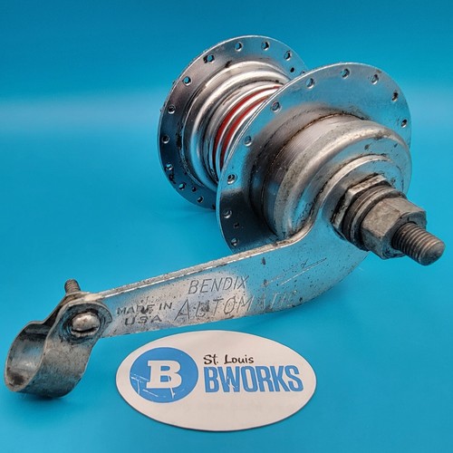 Vintage Bendix Automatic 2 Speed Kickbac Red Band Hub 36h Coaster Brake ...