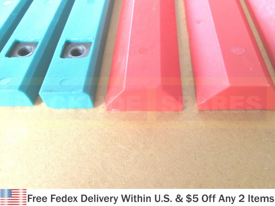 JCB PARTS - TOP & BOTTOM WEAR SLIDES EXTRADIG, 8 PCS. (123/03215 & 123/ ...