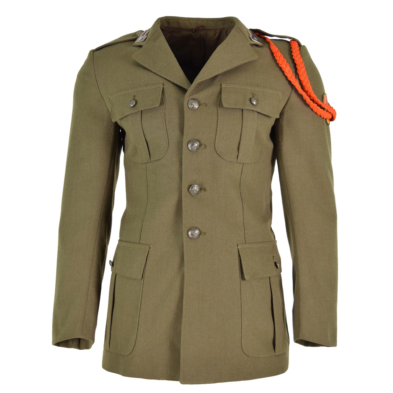 Original Italian army jacket brown parade uniform dress wool military ...