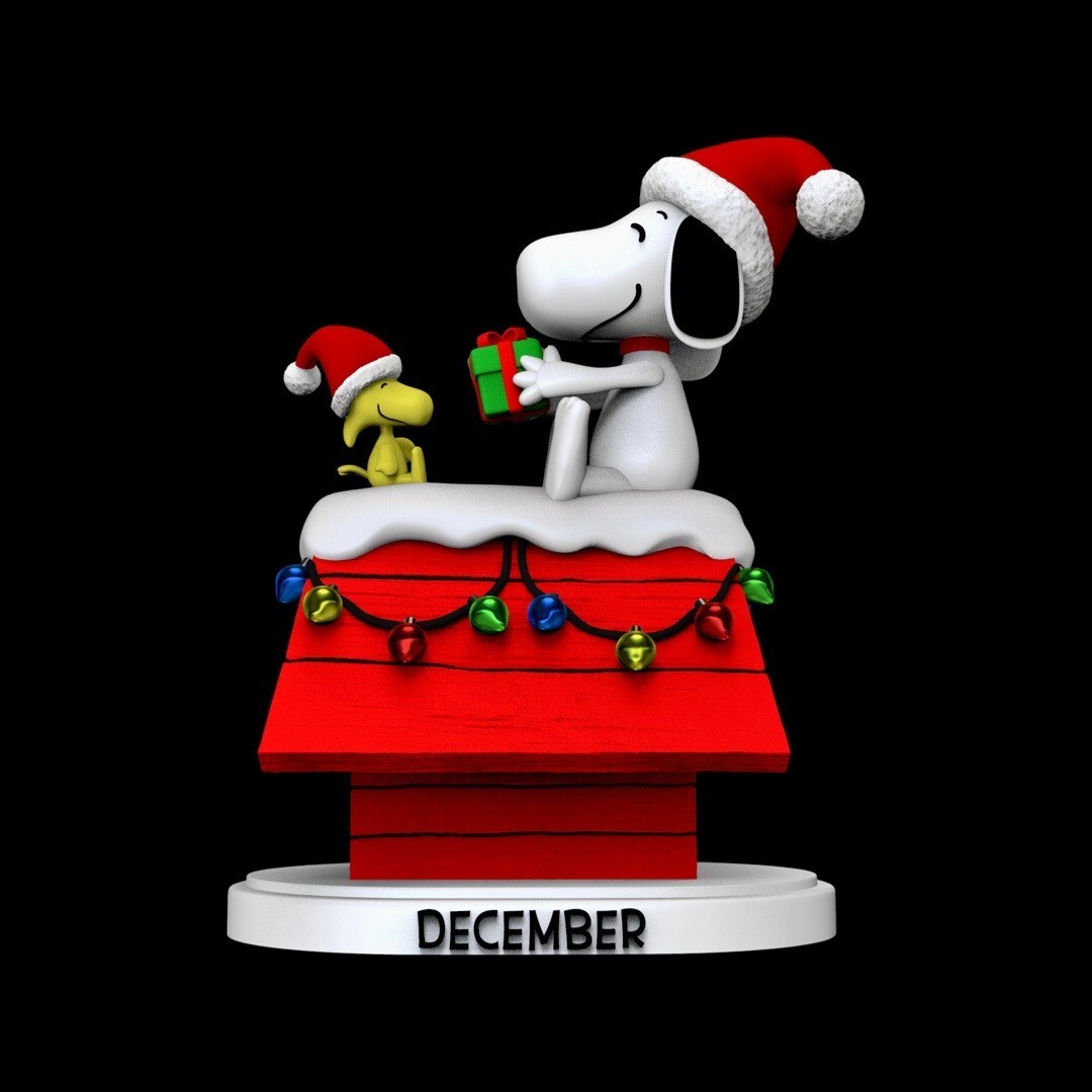 3d Snoopy Christmas