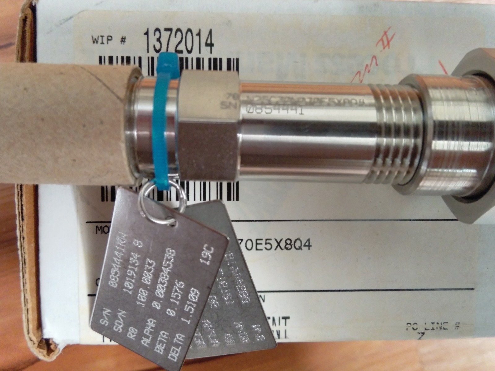 Rosemount RTD Temperature Sensor 7" 0078N25C30N070E5X8Q4, New, 60 DAY ...