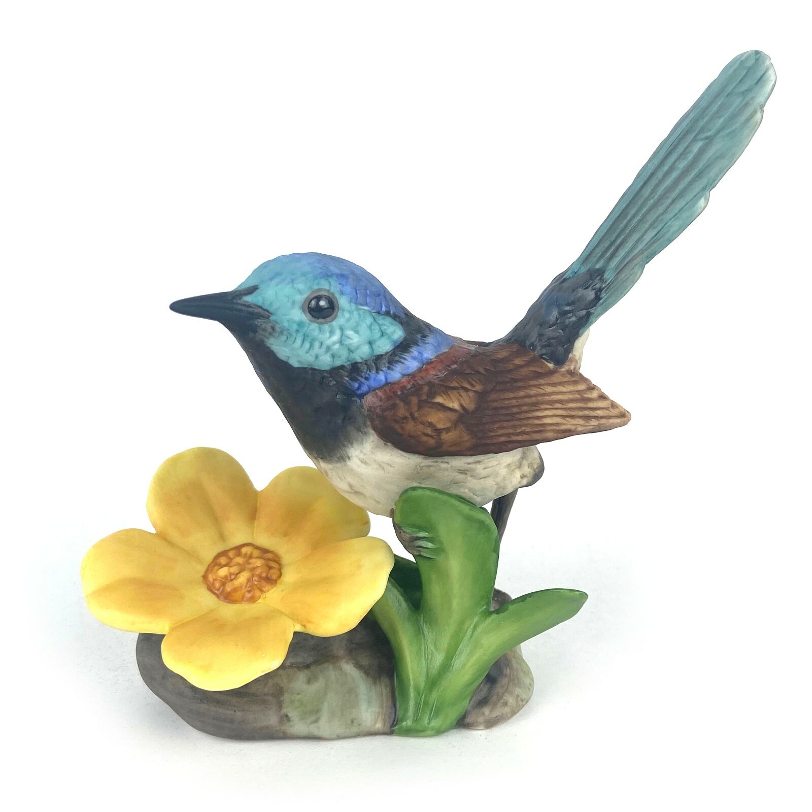 Purple-Backed Fairy Wren - Franklin Mint Birds & Blossoms Collection | eBay