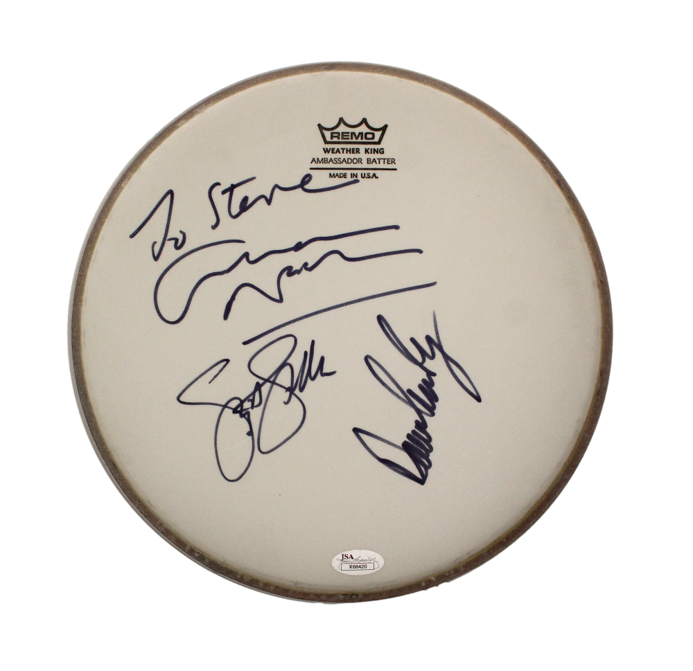 David Crosby Stephen Stills Graham Nash Signed Autograph 10" Drumhead ...