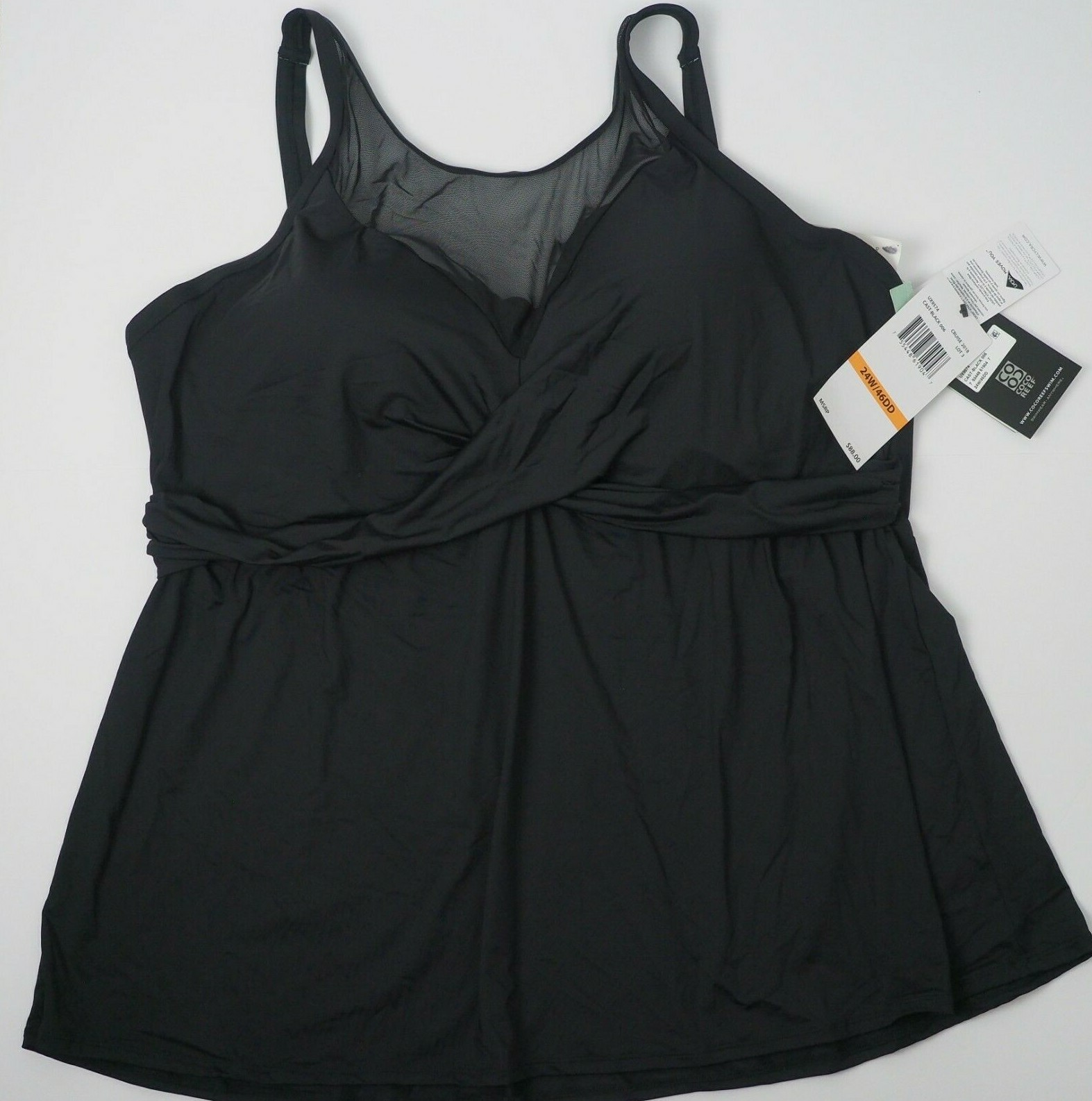 Coco Reef Plus Size Dreamweaver High Neck Wrap Bra Sized Tankini SET ...