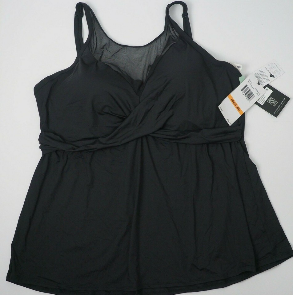 Coco Reef Plus Size Dreamweaver High Neck Wrap Bra Sized Tankini SET ...