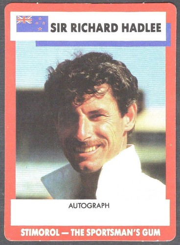 1990-91 SCANLENS STIMOROL [CRICKET CARD] - 73 Sir RICHARD HADLEE (NEW ...