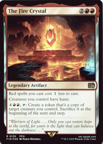 MTG The Fire Crystal Foil NM FINAL FANTASY Magic 135 | eBay