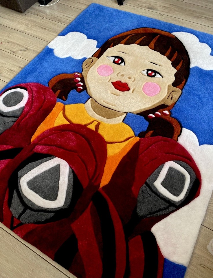 Tufting Carpet Rug Squid Game Hand Made In Ukraine Large | eBay