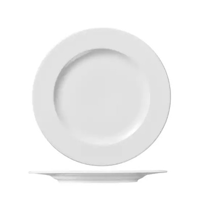 6x Ariane Prime Round Plate Wide Rim 290mm White Crockery Dinnerware ...