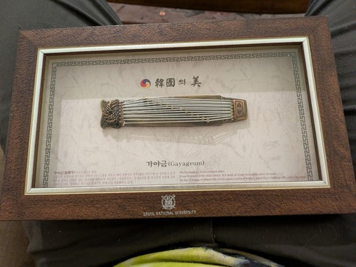 GAYAGEUM 12 Strings Mini Decoration Korean Traditional ZITHER KAYAGEUM ...