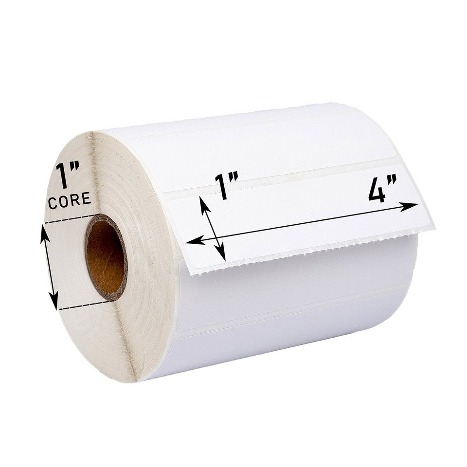 ZEBRA / ELTRON 4x1 (4" x 1") Direct Thermal Labels - (1) Roll of 1375 ...