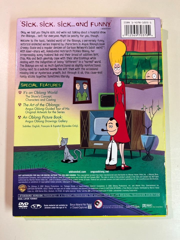 The Oblongs: The Complete Twisted Series DVD 2-Discs, WB, Cartoon ...