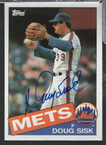 Doug Sisk Mets Autographed 1985 Topps #315 w/COA 111423NPCD5 | eBay