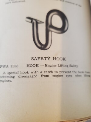 PRATT WHITNEY RADIAL ENGINE LIFTING HOOK - ALL ENGINES - NEW | eBay