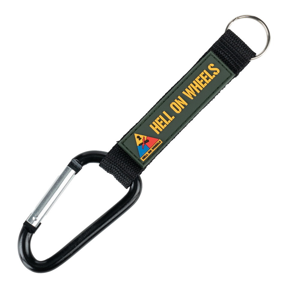 Keychain Carabiner US Army Hell on Wheels 2nd Armored Tank Division WW2 ...