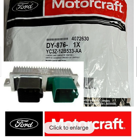 Motorcraft OEM DY876 Diesel Glow Plug Control Module Switch fit Ford 6. ...