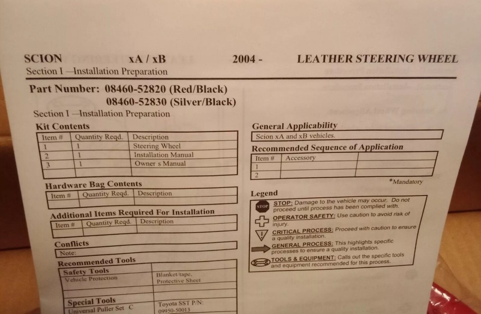2004 2006 Scion Toyota NEW OEM RARE TRD xB, xA, tC Red Sport Wheel W ...