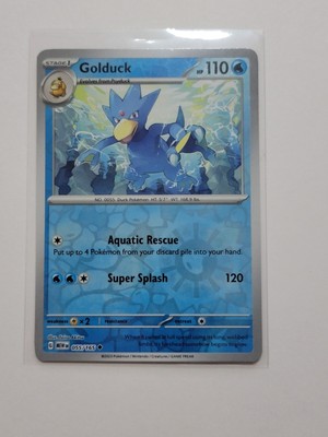 Pokemon Card 151 Reverse Holographic Golduck English 055/165 Near Mint ...