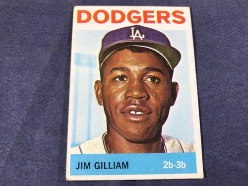 Z3-33 BASEBALL CARD - JIM GILLIAM LOS ANGELES DODGERS - 1964 TOPPS ...