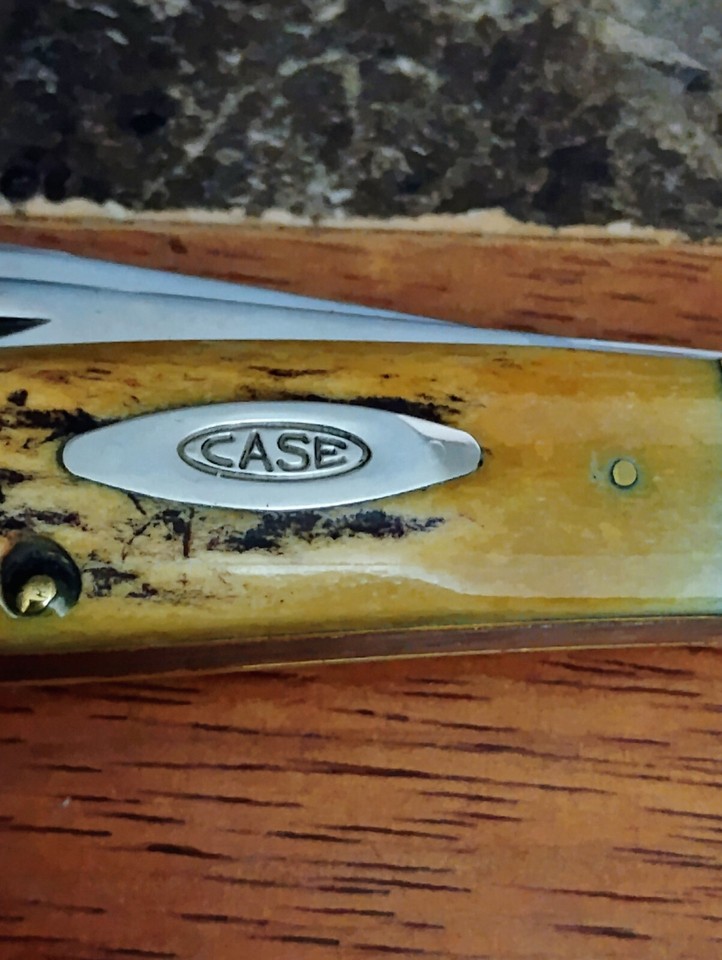 VINTAGE 1970 CASE XX 5375 TEN DOT STAG JUMBO STOCKMAN - BEAUTIFUL STAG ...