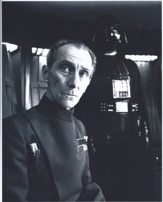 Official Pix Moff Tarkin Peter Cushing & Vader B&W 8x10 Photo Star Wars ...