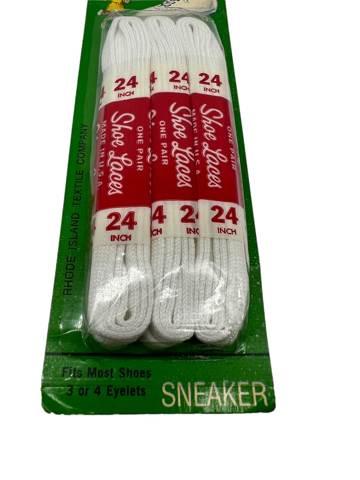 Stay-Ty White Sneaker Shoe Laces 24 Inch Package of 3 For 3 Or 4 ...