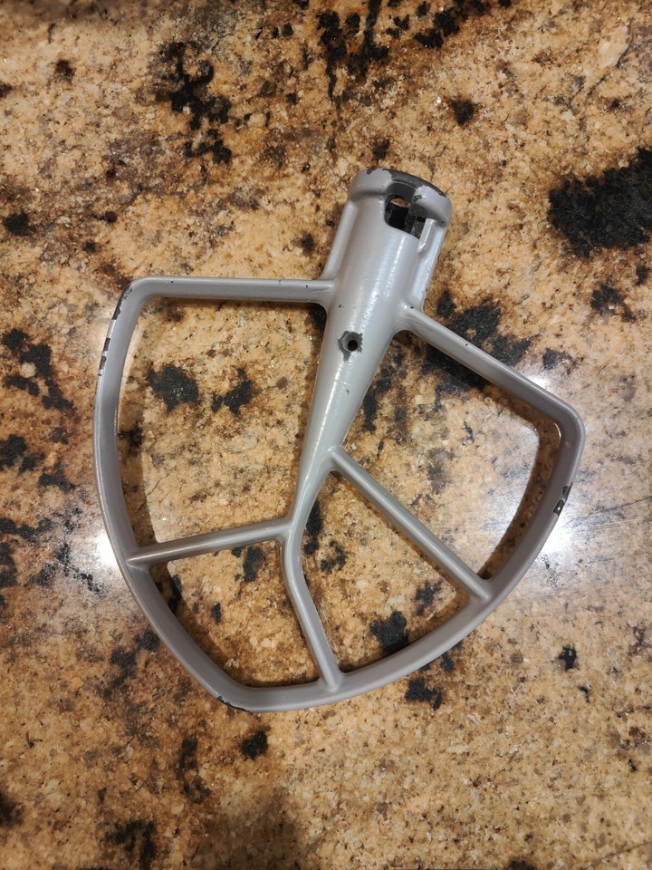 Kitchen Aid Mixer Attachment Flat Beater Paddle Replacement Gray Coated ...