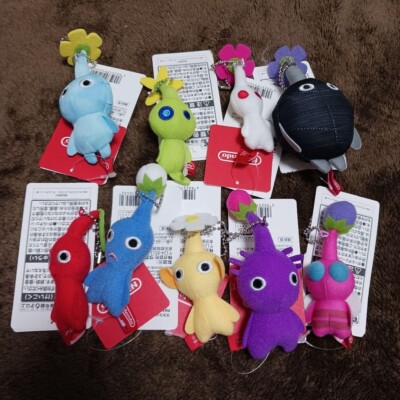 Pikmin Mascot Plush Keychain Complete Set of 9 Nintendo Limited with ...