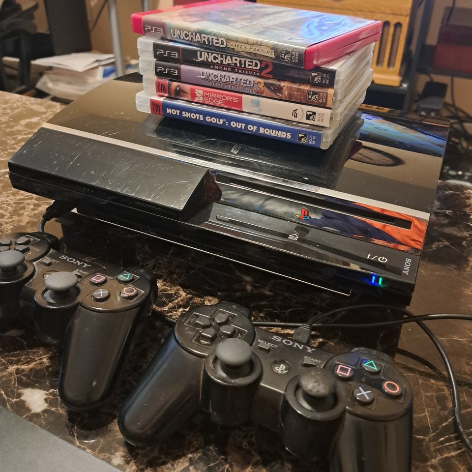 Sony PlayStation 3 60GB Console PS3 Bundle CECHA01 Backwards Compatible +5 games | eBay