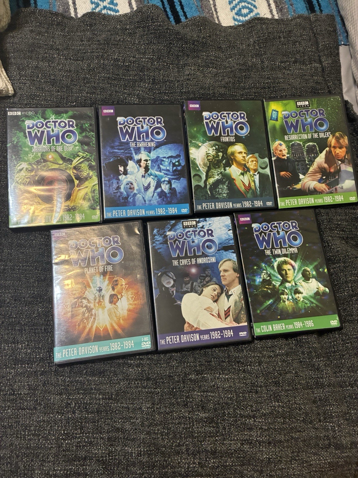 7 Doctor Who Classic Series DVD U.S. Awakening Frontios Daleks Warriors ...