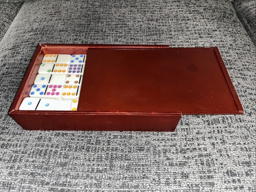 Cardinal 55 Piece Double Nine Dominoe Set In Wooden Box | eBay