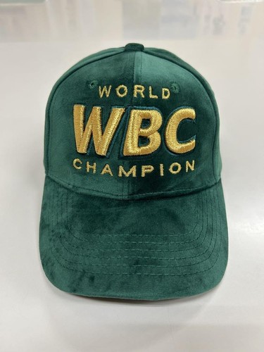 WBC 2024 Champion Cap Limited Dark Green Gold Embroidered Logo Boxing ...
