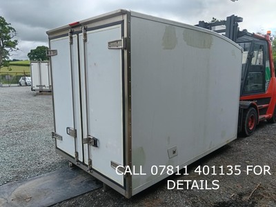 10ft insulated fridge freezer box body storage container barn doors can ...