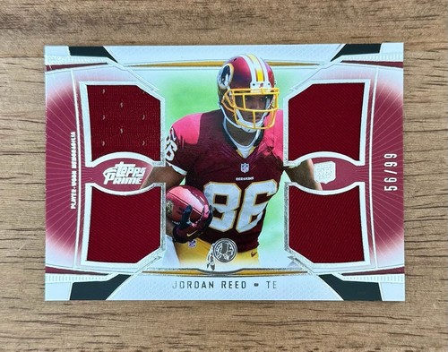2013 Topps Prime JORDAN REED Quad Relics Silver RC /99 #QR-JRE Redskins ...