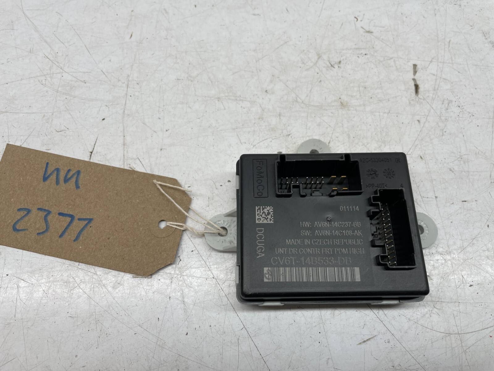 FORD KUGA DOOR CONTROL MODULE ECU FRONT LEFT CV6T-14B533-DB MK2 2012 ...