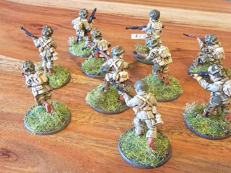 Warlord Games Bolt Action 28mm US Airborne Paratroopers METAL Painted ...