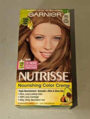 Garnier Nutrisse Color Creame #70 Dark Natural Blonde Hair Color New ...