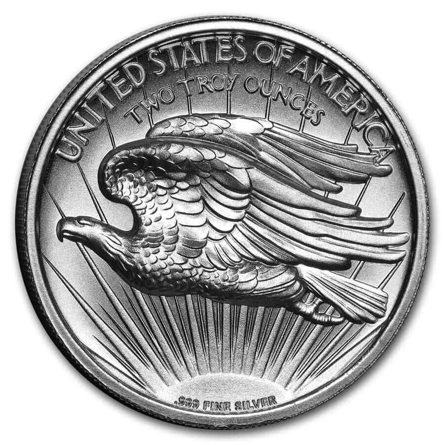 2 oz Silver High Relief Round - Saint-Gaudens - SKU#177667 | eBay