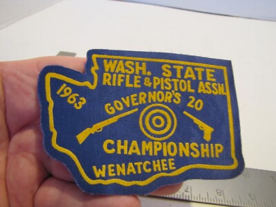 VTG 1963 WASHINGTON STATE RIFLE & PISTOL ASS. GOVERNOR'S 20 WENATCHEE ...