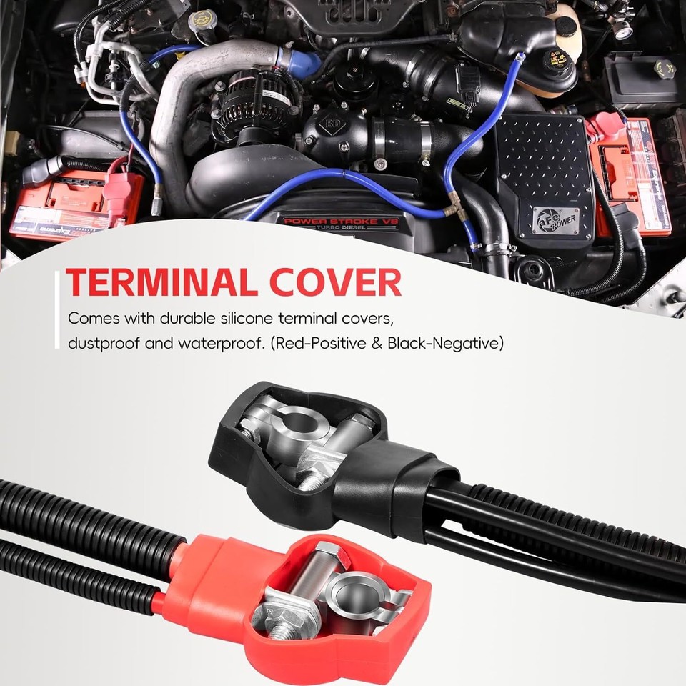 7.3L DIESEL BATTERY CABLES KIT FOR FORD SUPERDUTY F250 F350 EXCURSION ...