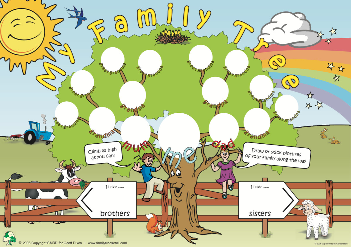 Simple Family Tree For Kids