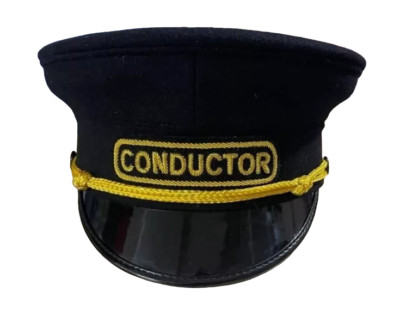 Train Conductor Railway Cap Railroad Officer style hat | eBay