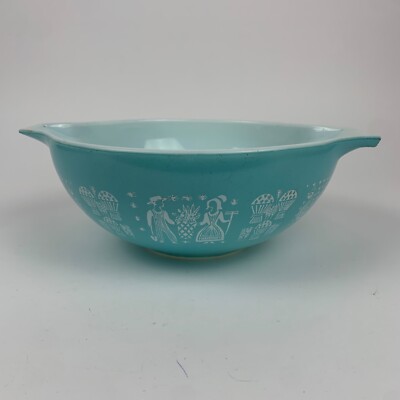 RARE Vintage Pyrex "Amish Butterprint" 4 Qt Mixing Bowl 444 Cinderella ...