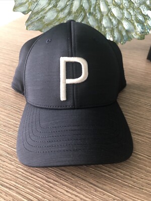 PUMA GOLF Tech P Snapback Cap Tour Exclusive 110 Flexfit HAT Navy Blue ...